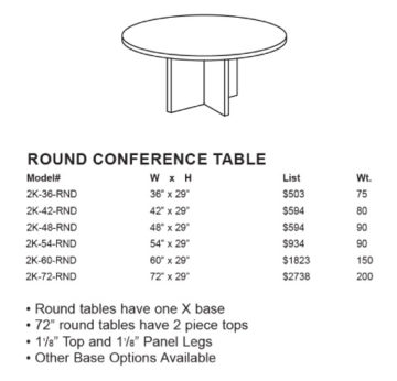 2K Conference Tables - Arizona Office Liquidators and Designs