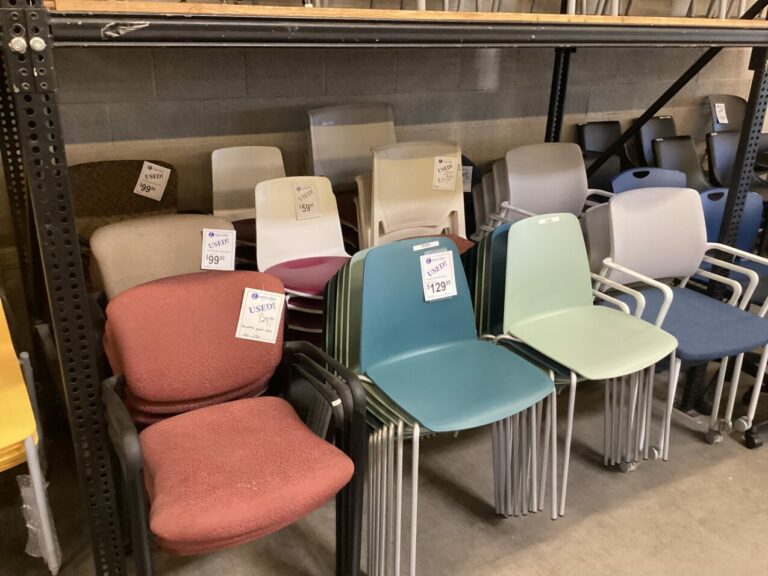 Used Stackable and Multipurpose Chairs Various Styles and Colors ...