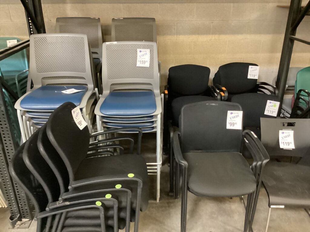 Used Stackable and Multipurpose Chairs Various Styles and Colors ...