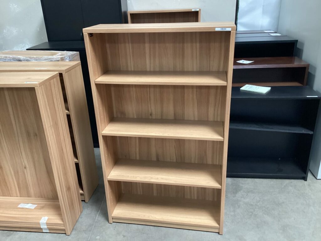 New! Case 2k Bookcase 60” 4 Shelf - Arizona Office Liquidators and Designs